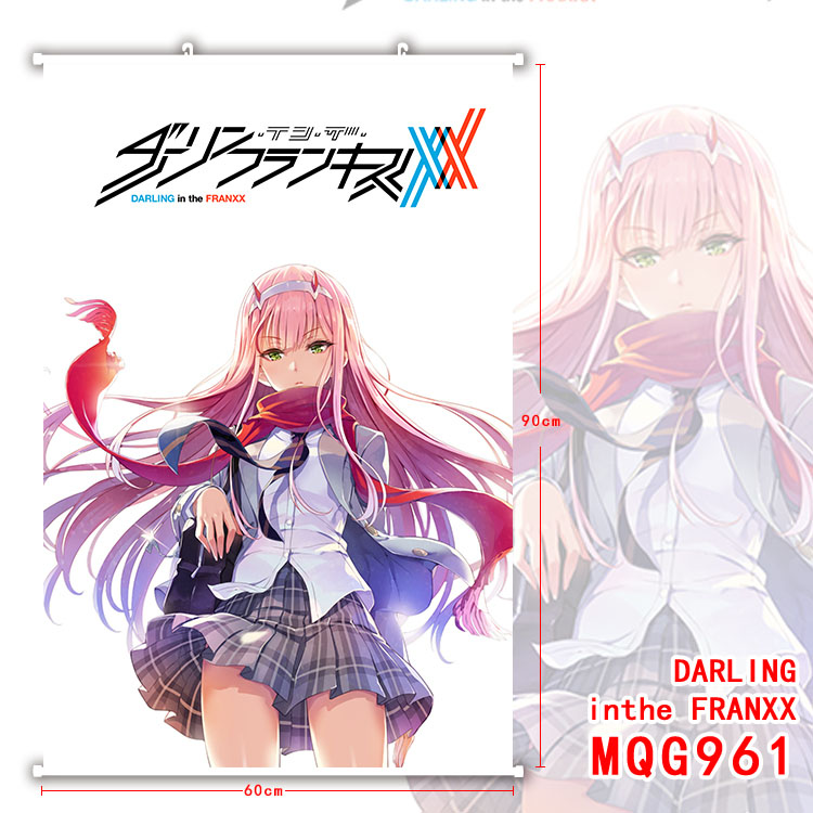 DARLING in the FRANXX 白色塑料杆布画挂画MQG961_其他_欧凡雅动漫周边_欧凡雅动漫批发网
